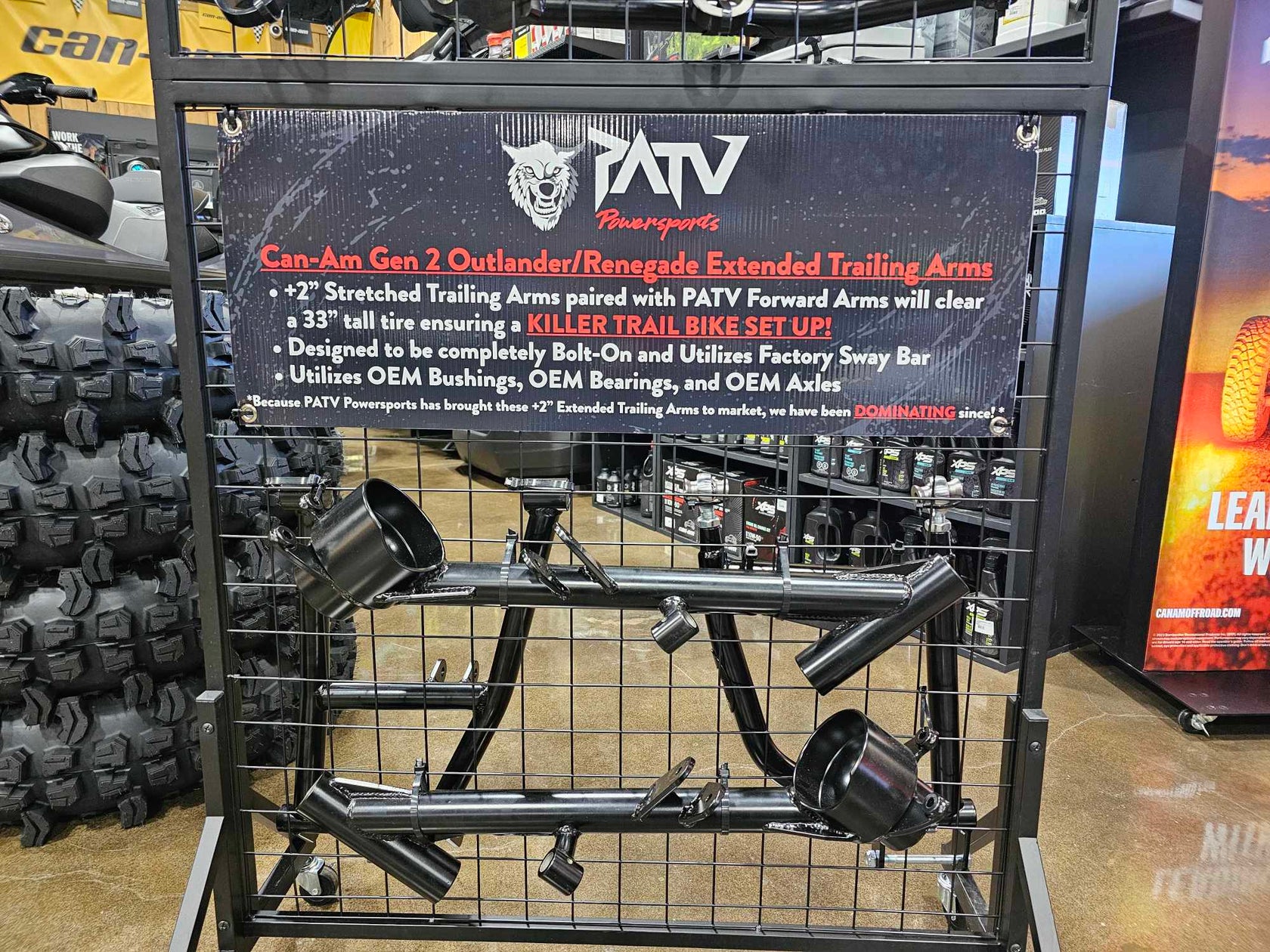 PATV Powersports Can-Am Outlander/Renegade Gen 2 Stretched Trailing Ar